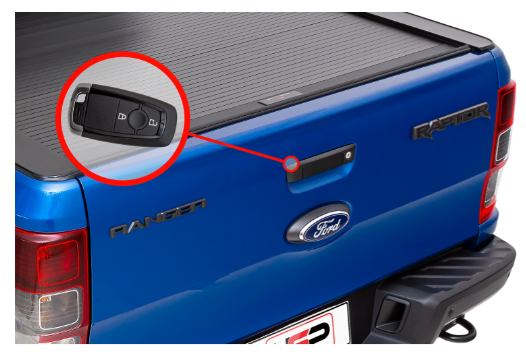 HSP Tail Lock Tailgate Remote Central Locking to suit Ford Ranger PX ...